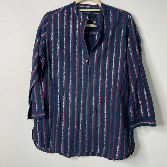 J. Crew | Tops | Jcrew Multicolor Striped Tunic Size | Poshmark